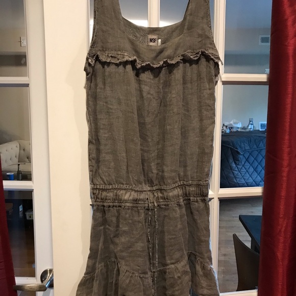 NSF | Dresses | Nsf Linen Dress Firm | Poshmark